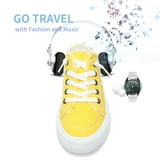 Obtaom Women Canvas Mules Memory Foam Clipper Fashion Sneakers ...