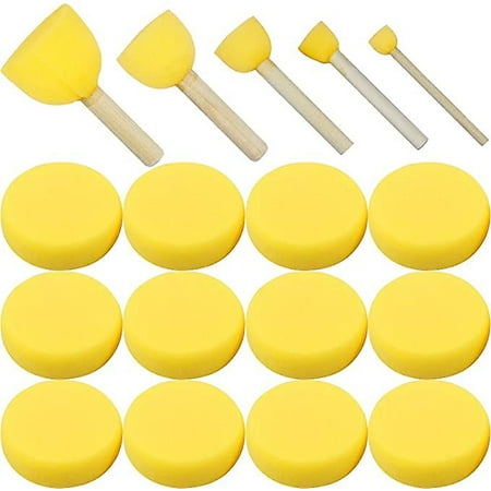 17pcs Sponge Paint Brush Painting Sponge Artist Sponges Synthetic ...