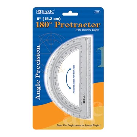 DDI 333933 Bazic Semicircular 6" Protractor Case of 24 | Walmart Canada