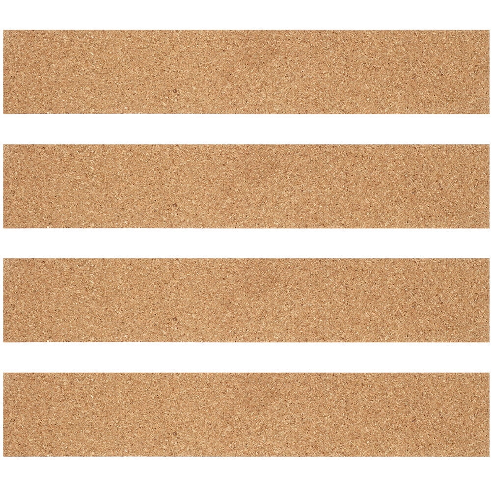 4Pcs Bulletin Board Cork Strips Message Bulletin Strips Self-adhesive ...