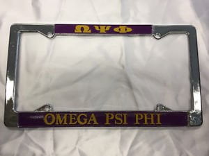 Omega Psi Phi Silver Metal License Plate - Walmart.com