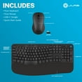 JLab Flow Mouse & Keyboard Bundle, Ergonomic, Multiple Connections ...