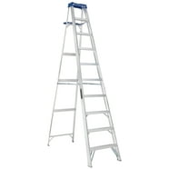 Louisville Heavy Duty 10ft Fiberglass Step Ladder, 14ft Reach, 300lbs ...