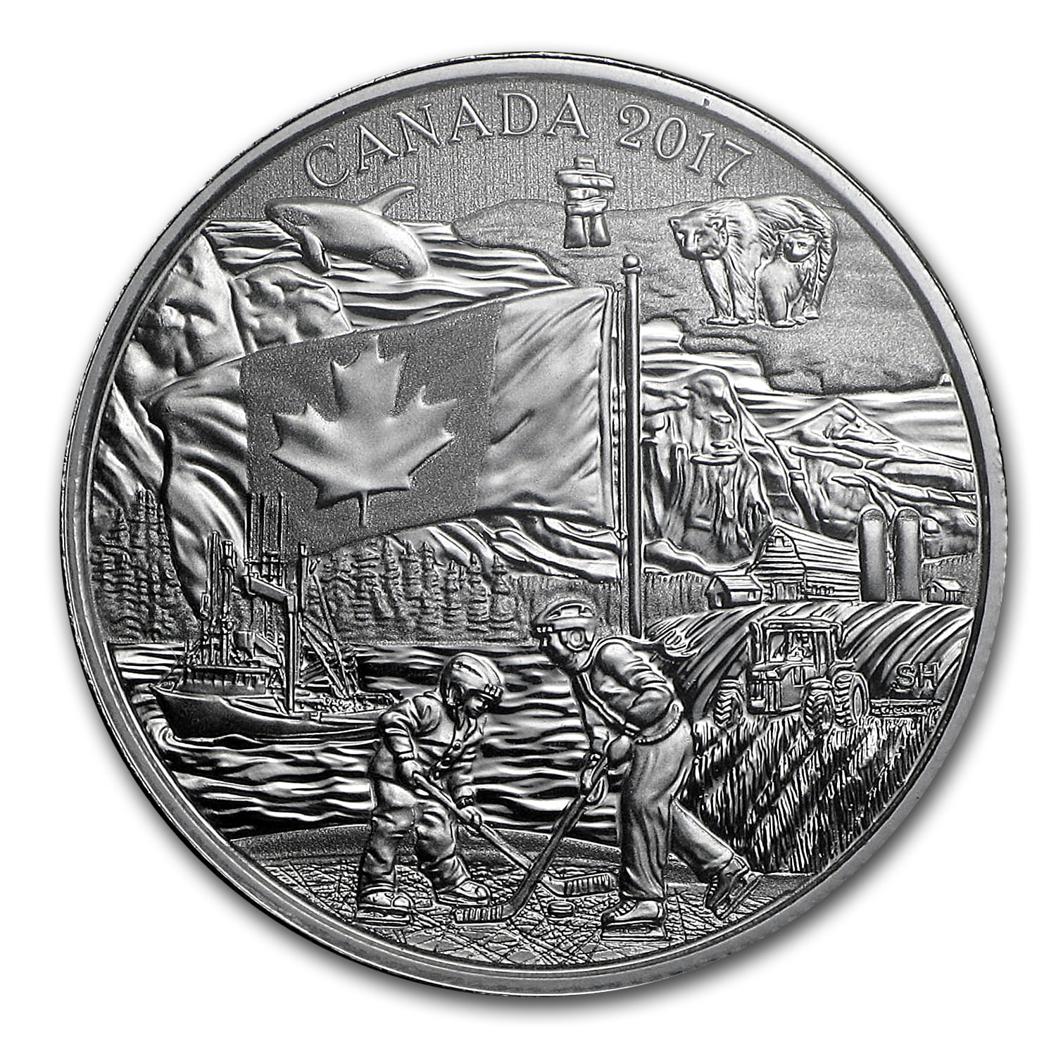 2017 Canada 1/4 oz Proof Silver $3 Spirit of Canada - Walmart.com