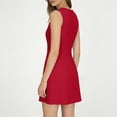 Kmonabie Summer Dresses for Women Bodycon Mini Dress Sleeveless Round ...