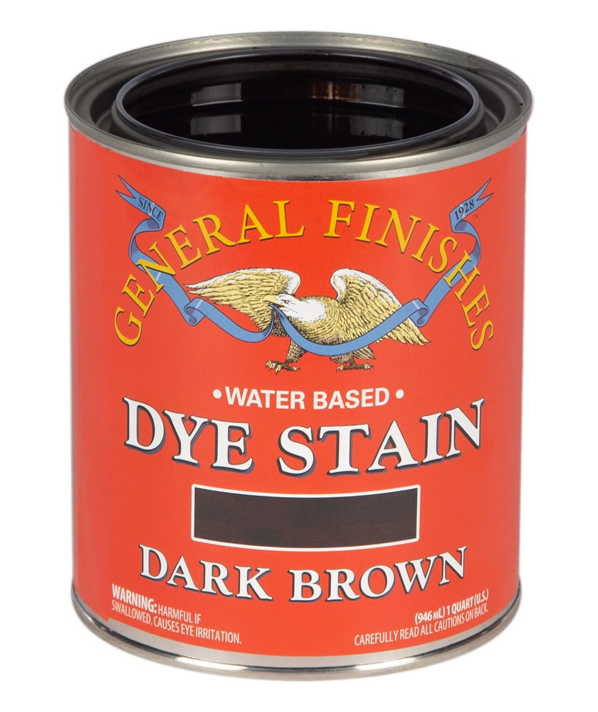 General Finishes, Water Based Dye, Dark Brown, Pint - Walmart.com