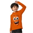 Ceisia Kids' UPF50+ Sun Protection Long Sleeve Cartoon Face Print ...