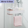 Adhesive Bathroom Wall Caddy, Bathroom Shower Rrganizer Hanging Shelves ...