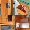 Noble House 122" Outdoor Chicken Coop, Large Wooden Poultry Hutch with ...
