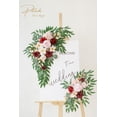 Faux Arch Flower Swag Set of for Wedding Welcome Signs Floral Swag ...