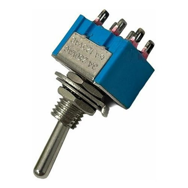 Switch de Palanca 6 Patas 2 Polos, 2 Tiros, 2 Posiciones KAPTON CHSW ...