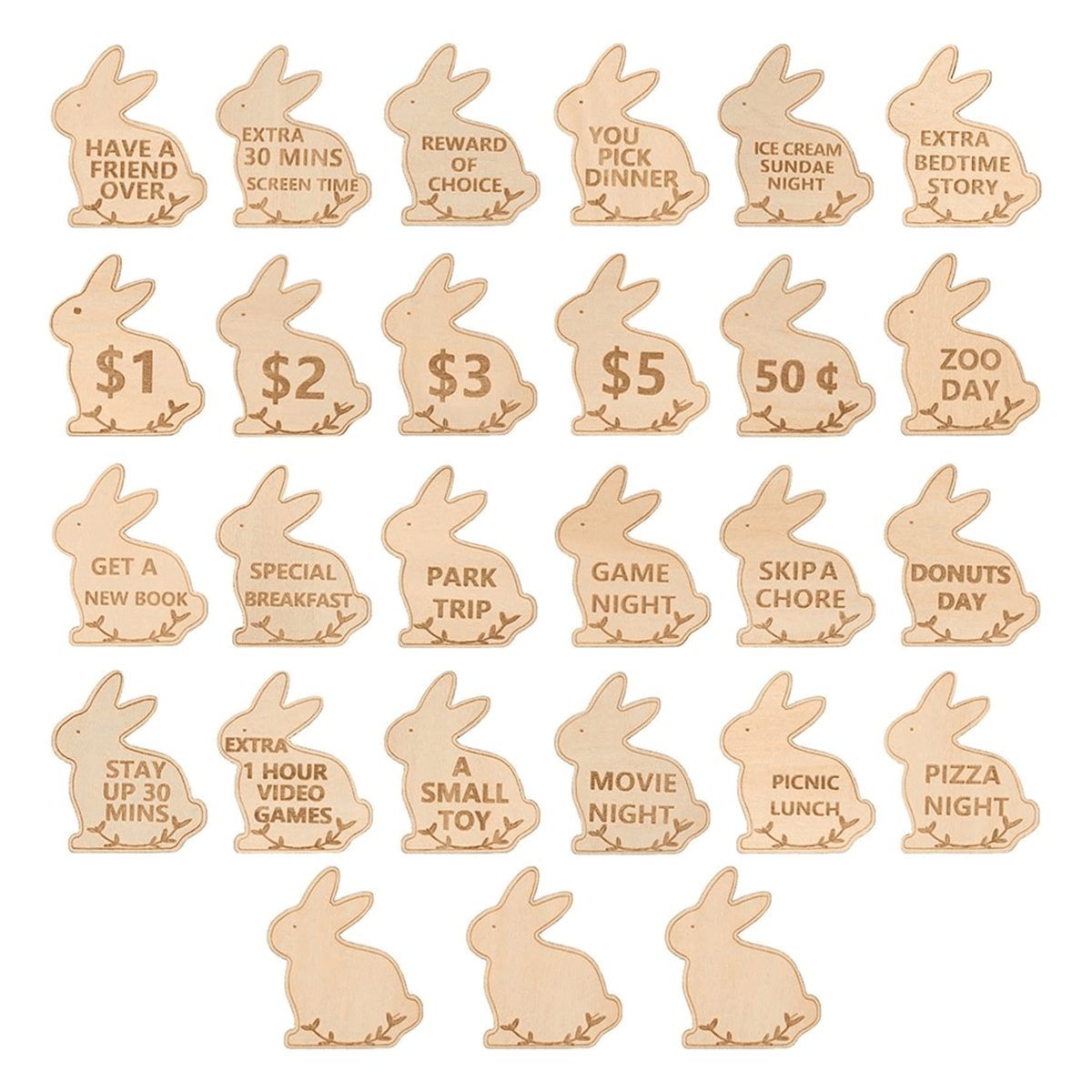 Click here for Unbranded Kids Easter Egg Fillers- Wooden Easter R... prices