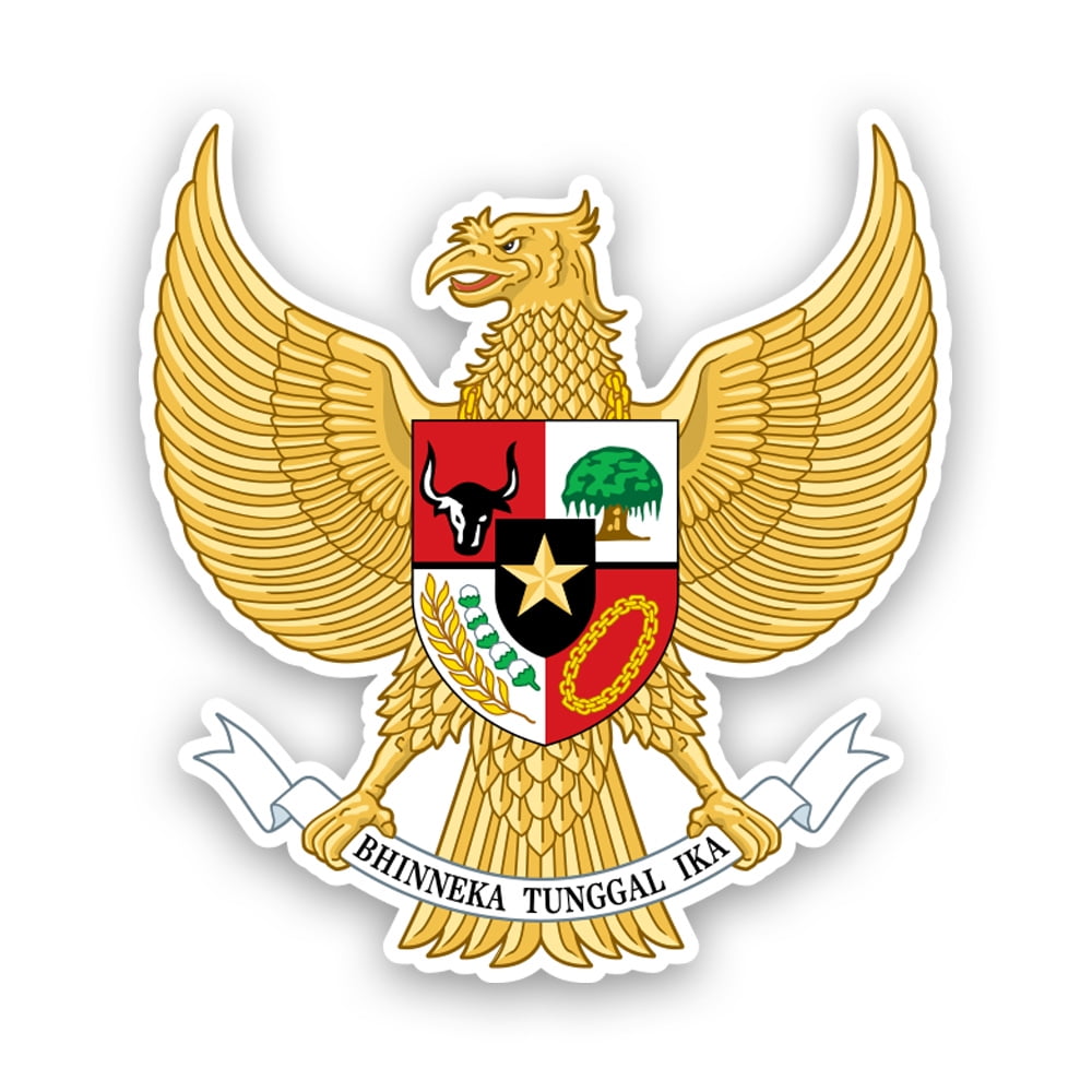 Indonesian National Emblem Sticker Decal - Self Adhesive Vinyl ...