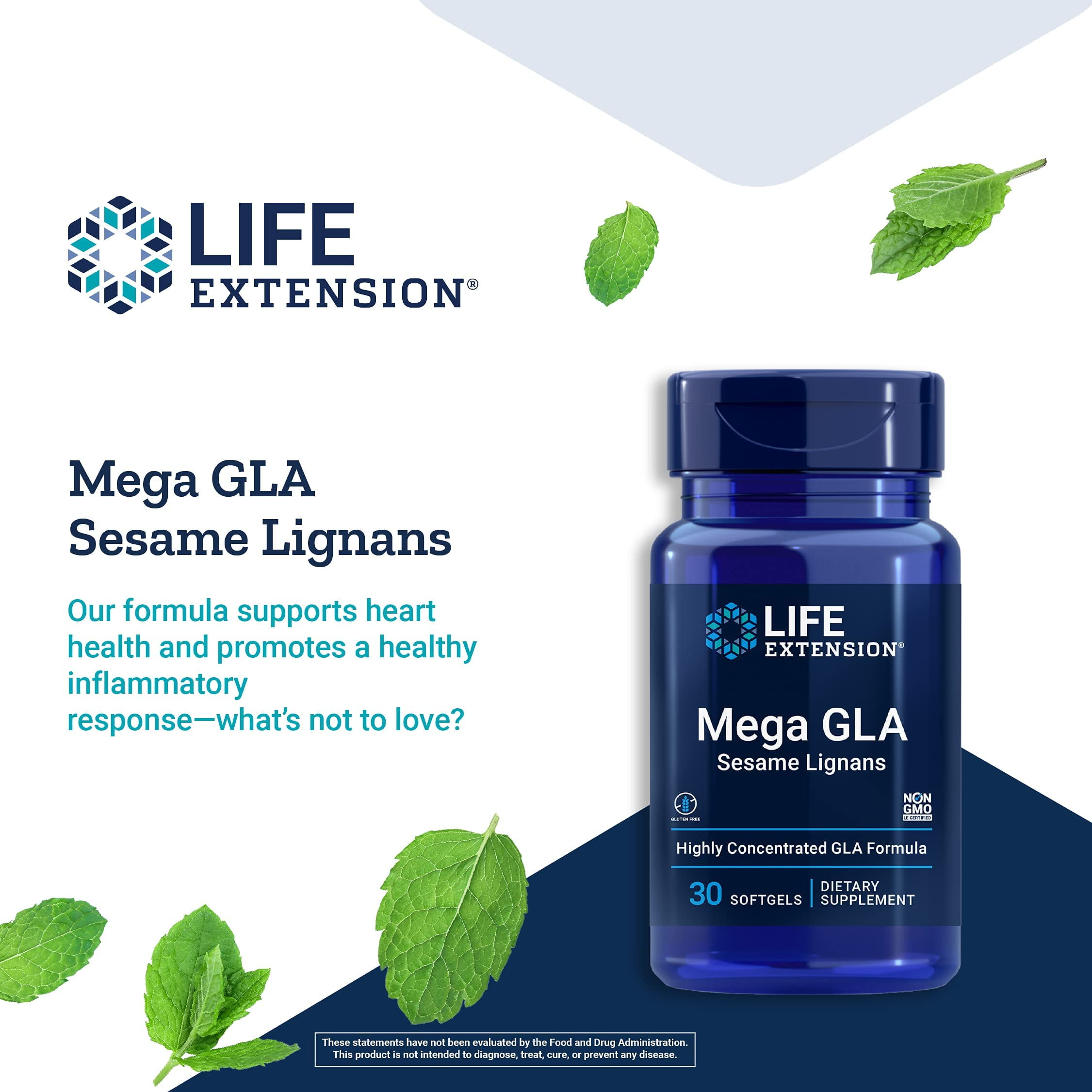 Suplemento Life Extension Mega GLA Sesame Lignans Gamma-Lino | Bodega ...