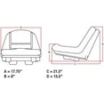 High Back Seat for John Deere Riding Mower Lawn Tractor models G110, L100, L105, L107, L110 ...