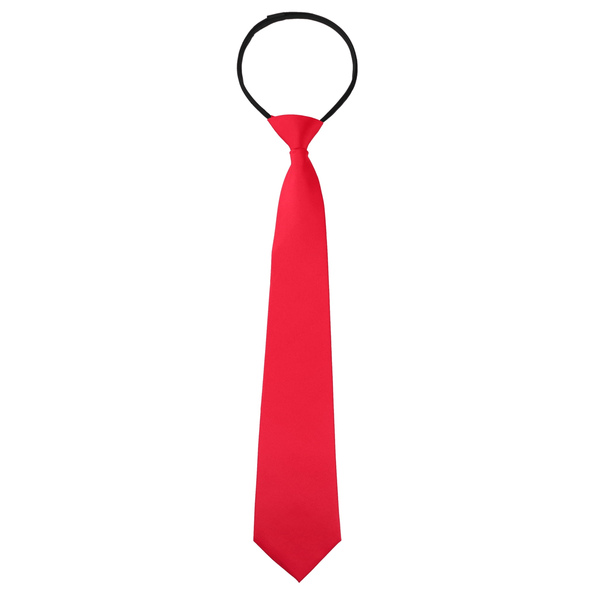 Click here for Inspire Chic Mens Pre-Tied Zipper Tie Solid Color... prices