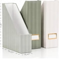 Beautiful Magazine Holder Set of 3 - Sturdy File Holder to Organize ...