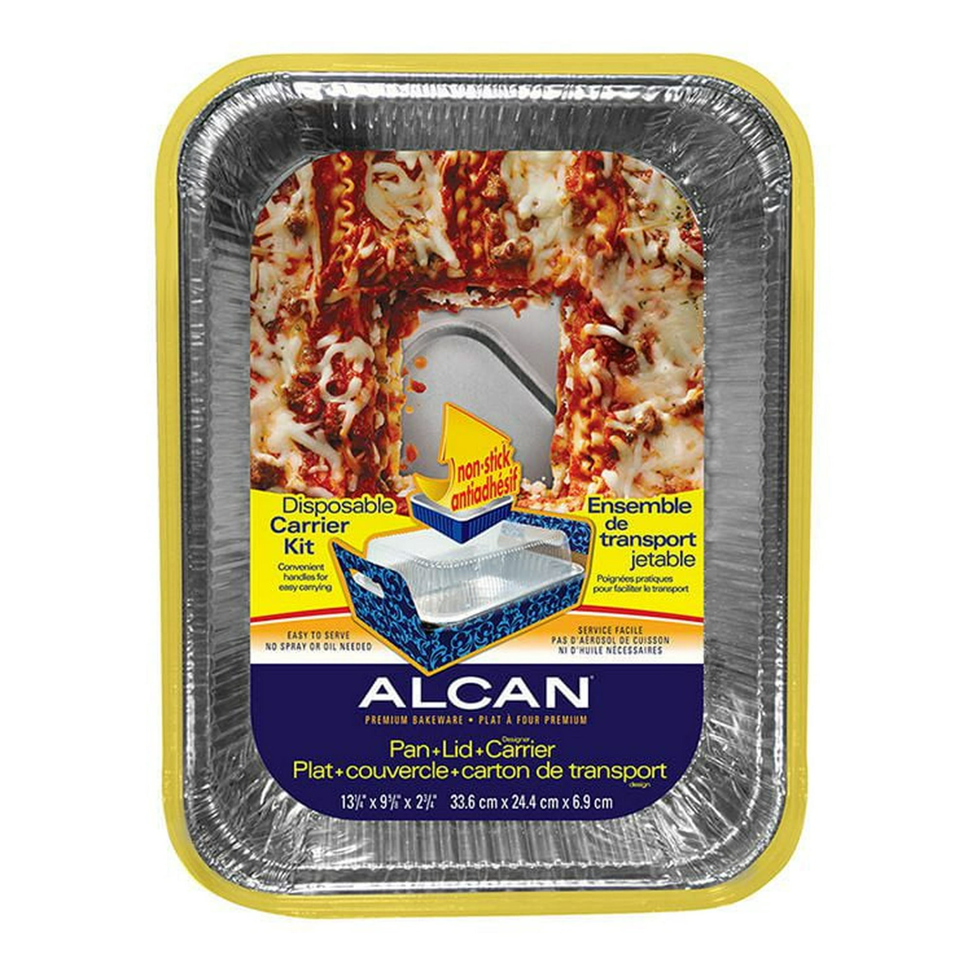 Click here for Alcan Lasagna Pan Carrier W/Lid Aluminum Foil Pan prices