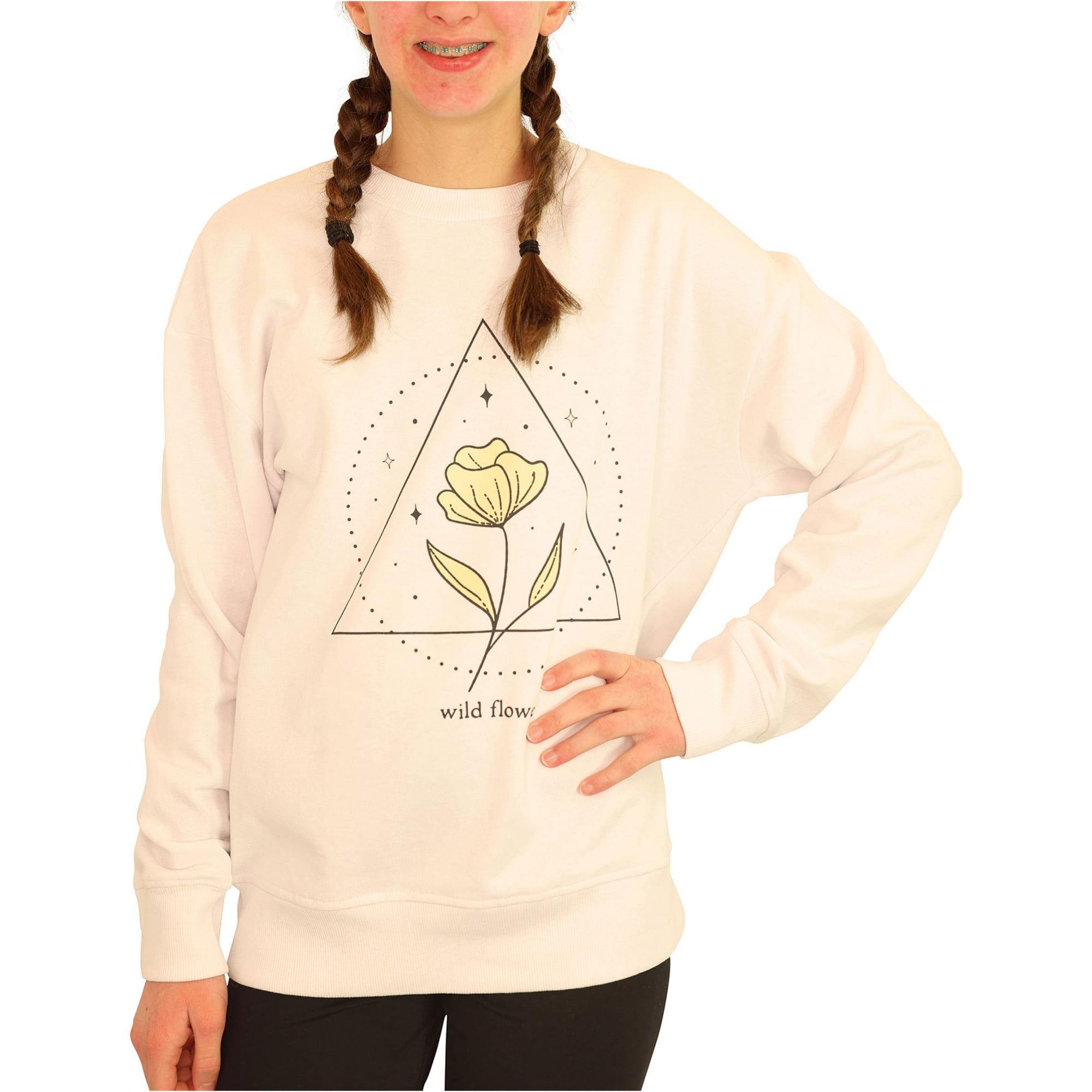 Sudadera Elevenparis Mujer Wild Flower blanca M | Walmart en línea