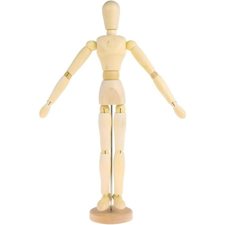HTCM Artists Wooden Mannequin Model 3D Movable Joint Puppet Doll Sketch ...