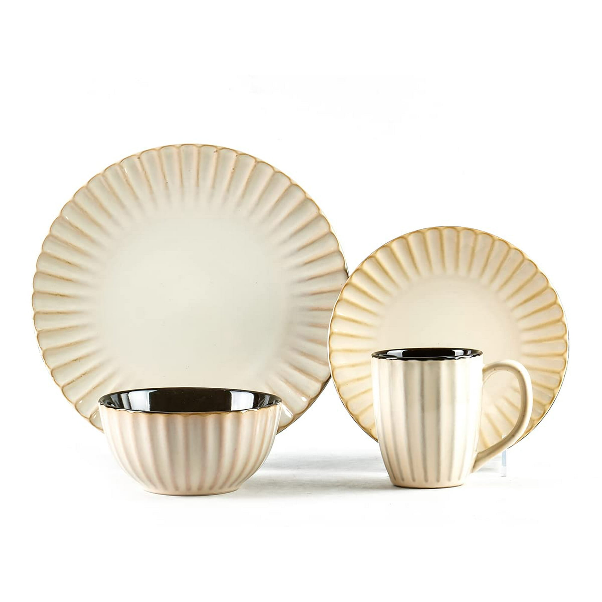 Click here for Homevss Osita Strip Stoneware 16pc Dinnerware Set... prices