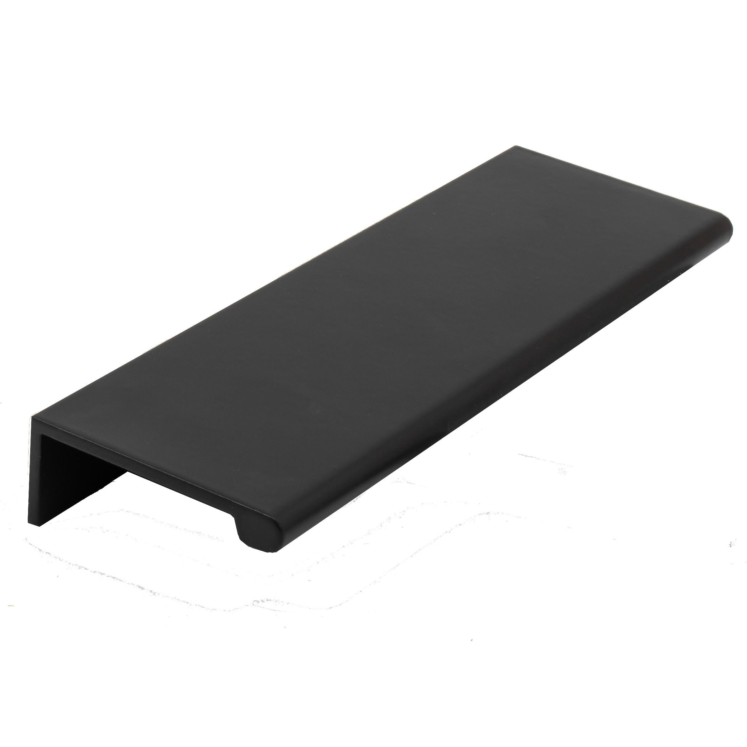 Cabinet Edge Pull, 3 Inches, 5-1/4" Overall Length, Matte Black by ...