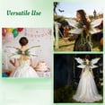 4PCS Green Butterfly Fairy Wings Set, Including 29.9" Wings, Floral ...