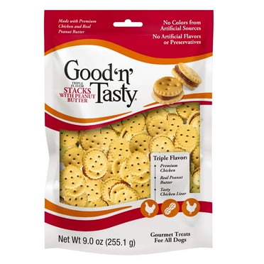 Good 'n' Tasty Triple Flavor Dog Treats with Chicken and Peanut Butter ...