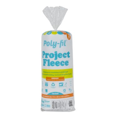 Poly-fil® Hi-Loft® 100% Polyester Batting by Fairfield™, 72" x 90 ...