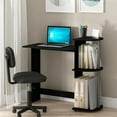 Furinno Compact Study Computer Desk with Small Shelves for Office Room ...