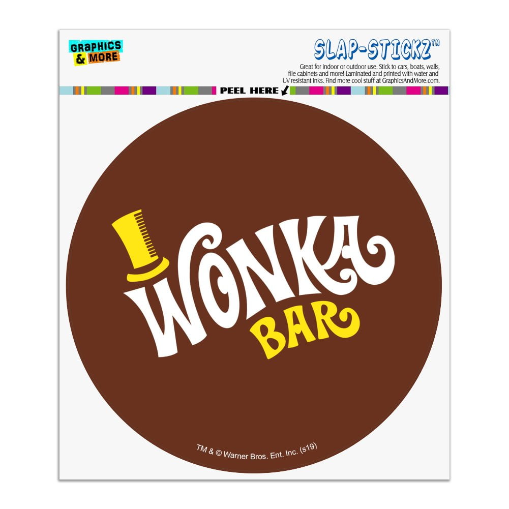 Willy Wonka and the Chocolate Factory Wonka Bar Logo Automotive Car ...