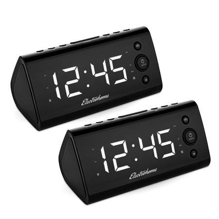 Electrohome Alarm Clock Radio with USB Charging for Smartphones ...
