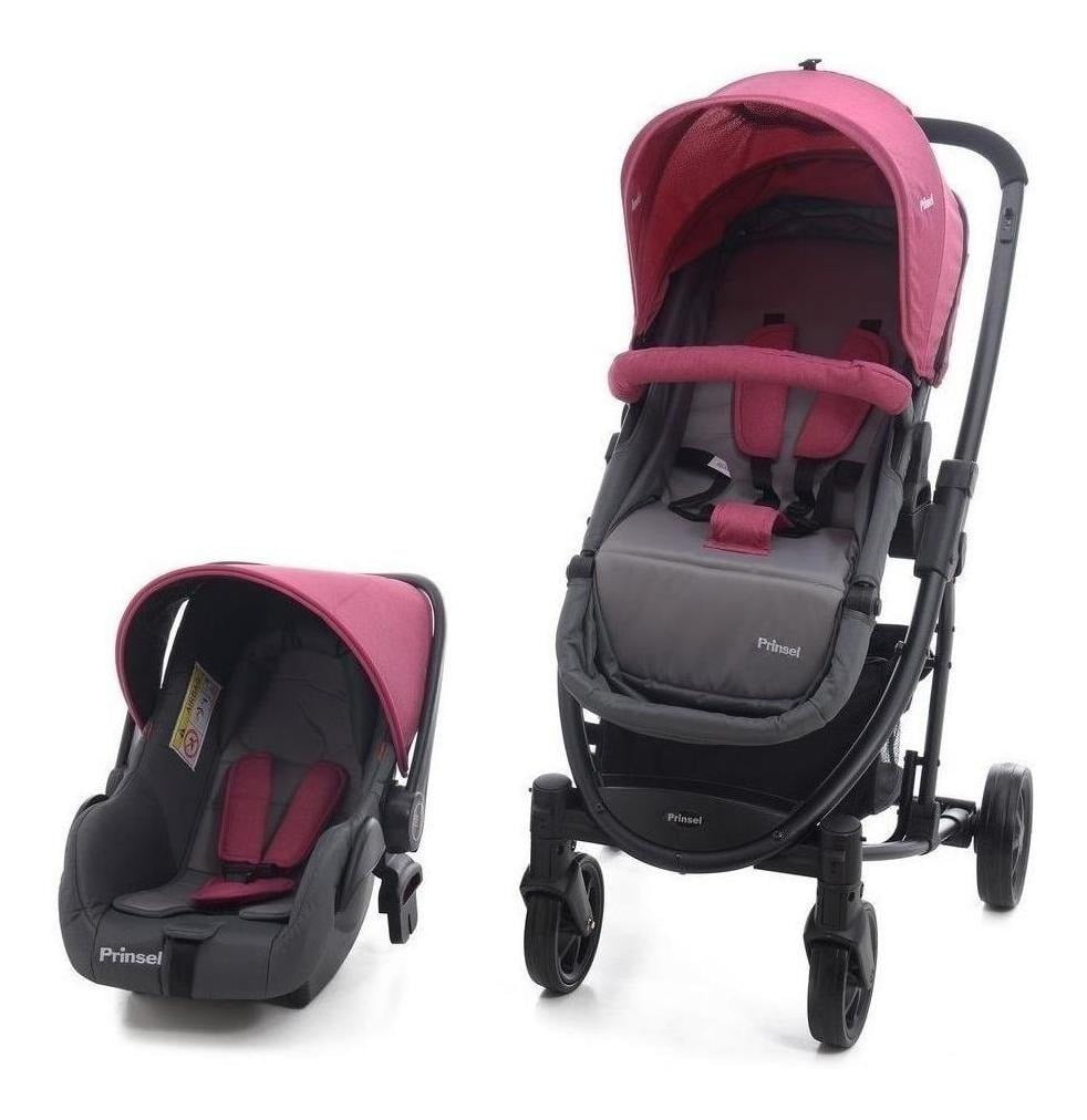 Carriola de Bebé Prinsel Prima Ts Portabebe/autoasiento Rosa | Walmart ...