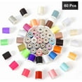 60Pcs Polyester Sewing Thread Set, All-Purpose Spools for Hand/Machine ...