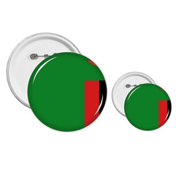 Zambia National Flag Africa Country Insignia insignia botón diseño ...