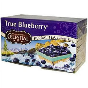 Celestial Seasonings Herbal Tea, True Blueberry, 20 Count - Walmart.com