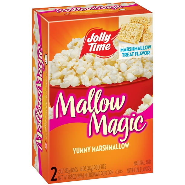 JOLLY TIME Mallow Magic 3.5 oz. 2 Ct Microwave Popcorn. Gluten-Free Non ...