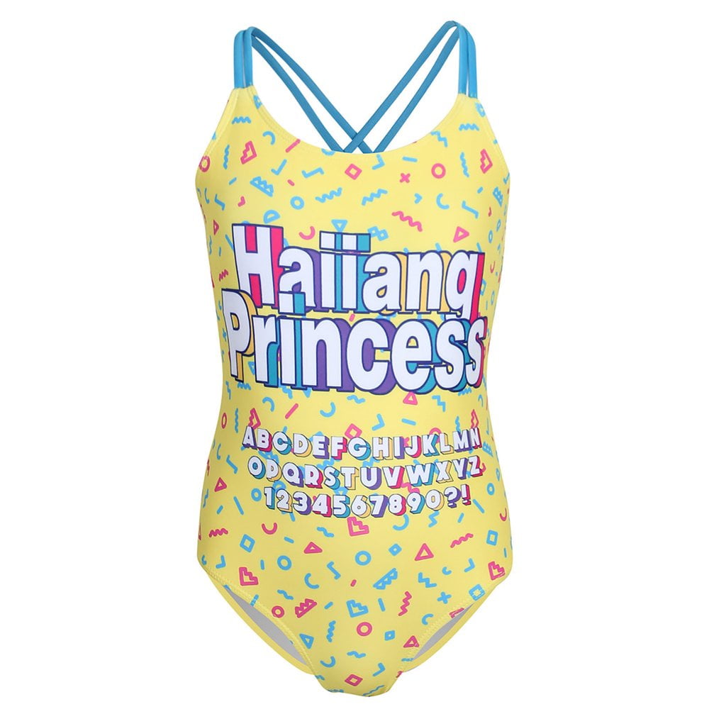 Lindbes Teens Girls One Piece Swimsuits Cute Printed Bathing Suit ...
