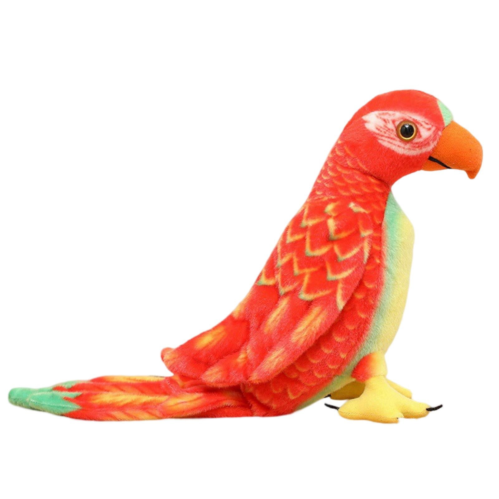 Juliy Parrot Plush Toy Colorful Cartoon Realistic Three-dimensional ...