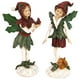 Design Toscano Santa s Victorian Holly Christmas Elves Statue Set of ...