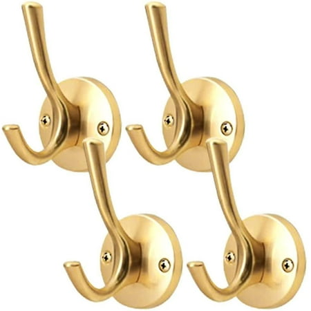 4 Pieces Coat And Hat Hooks Strong Metal Hooks For Hanging Clothes ...