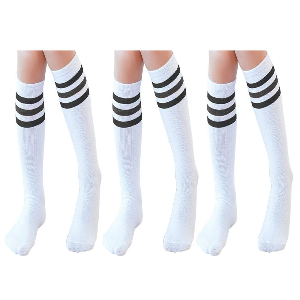 Click here for Generic 3 Pairs Kids Toddler Soccer Socks Knee Hig... prices