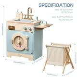 Robud Kitchen Washer Playset Pretend Play Toy Washing Machine with ...