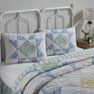 VHC Brands Jolie, Farmhouse Quilted Bed Sham, King, Patchwork, Blue ...