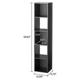 Mainstays 5 Cube Vertical Storage Organizer, Black - Walmart.com
