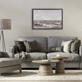Stupell Industries Monochrome Sea Ripples Black Framed Floater Canvas ...