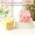 Pink Cheese Squishy, Squeeze Cheese Toys with Soft Skin-Feel for Stress ...