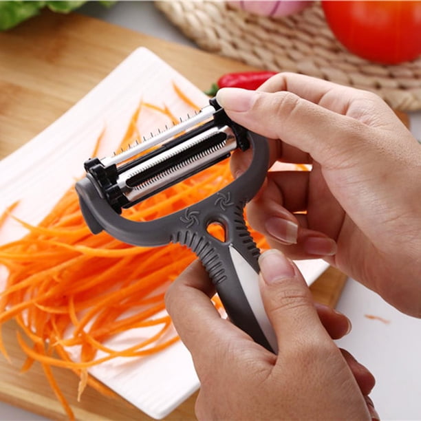 Clairlio 3 in 1 Blades Rotary Vegetable Fruit Potato Carrot Peeler ...
