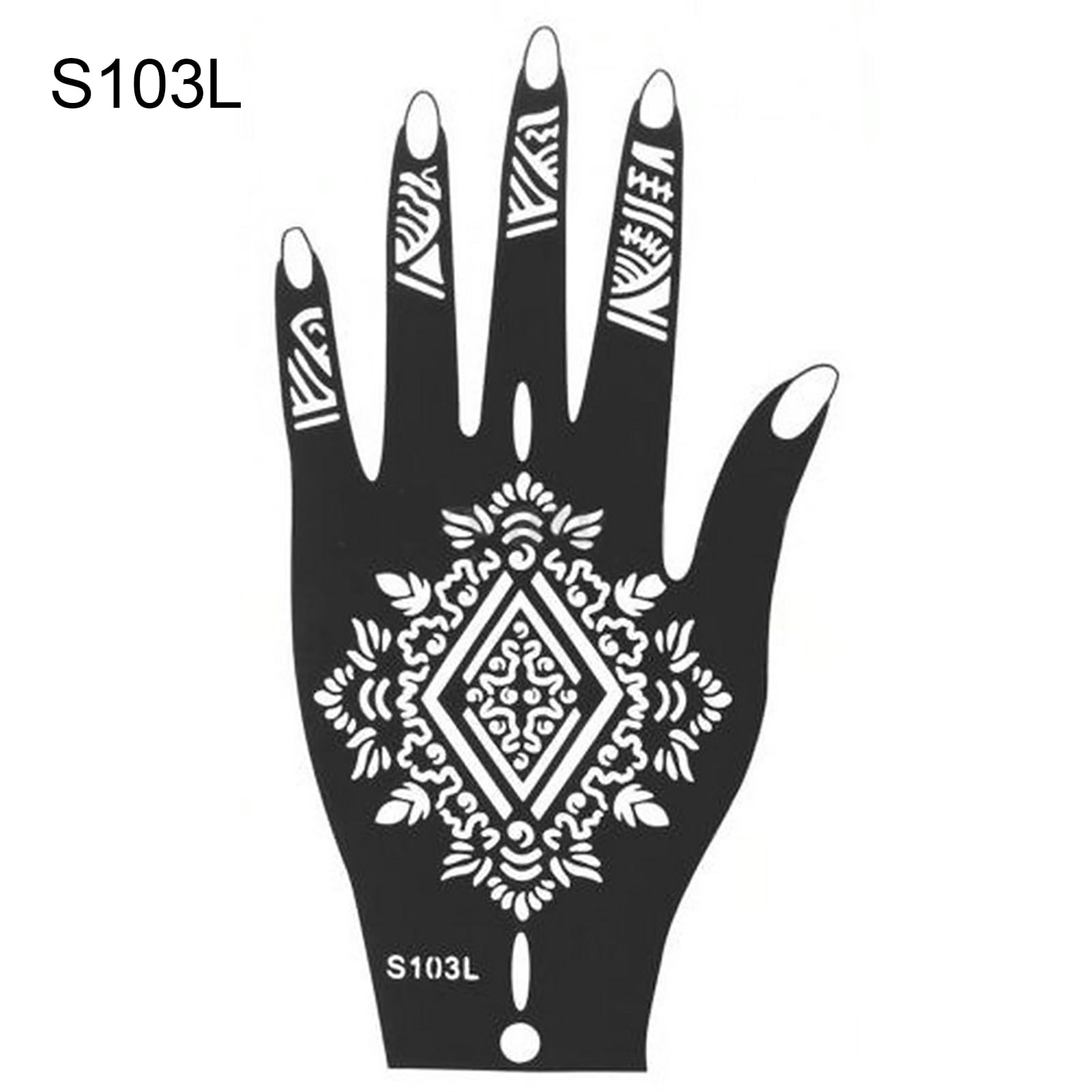 India Henna Mehndi Temporary Tattoo Stencil Kit For Women Hand Body Art