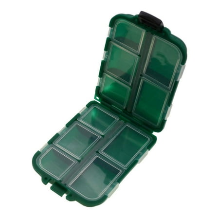 Multi Compartments Hard Plastic Shell Mini Storage Box Fishing Tackle ...